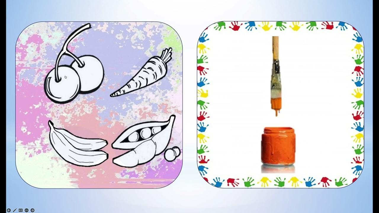 Интерактивная игра «Краски» - YouTube