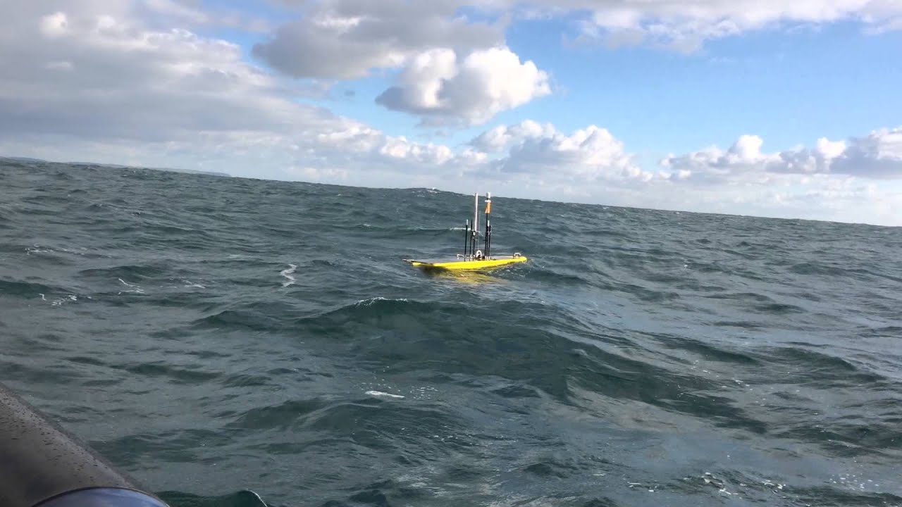 Wave Glider deployed on fish tracking mission - YouTube
