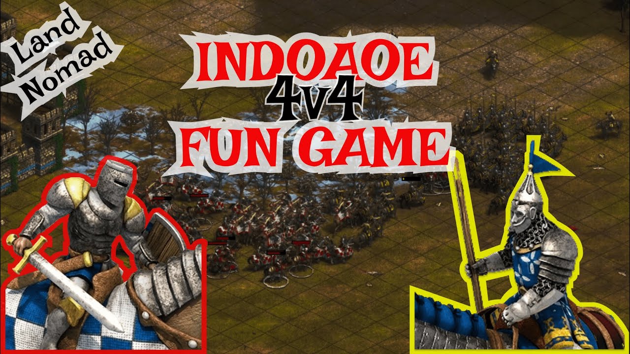 Malians Farimba Cavalry on 4v4 Land Nomad | Age of Empires 2 DE ...