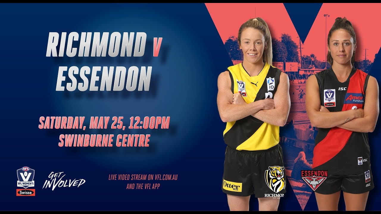 Rd 3 VFL W: Richmond vs Essendon - YouTube