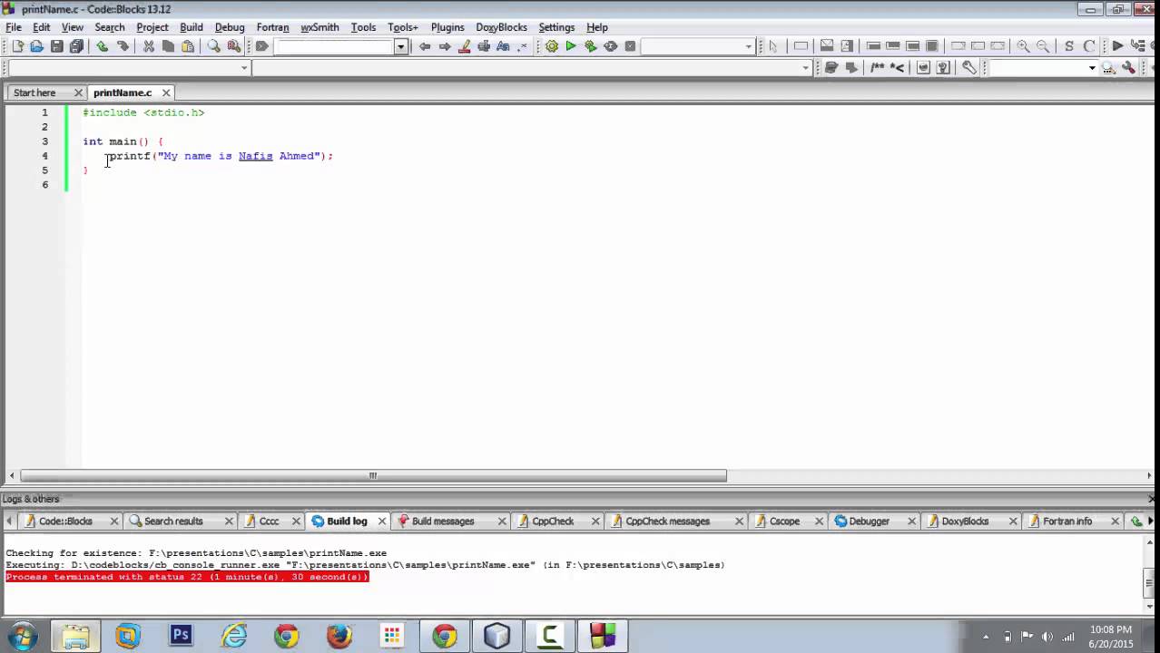 C Programming Tutorial | Creating & Running Executable from Source & Main Function | Chap-1 ...