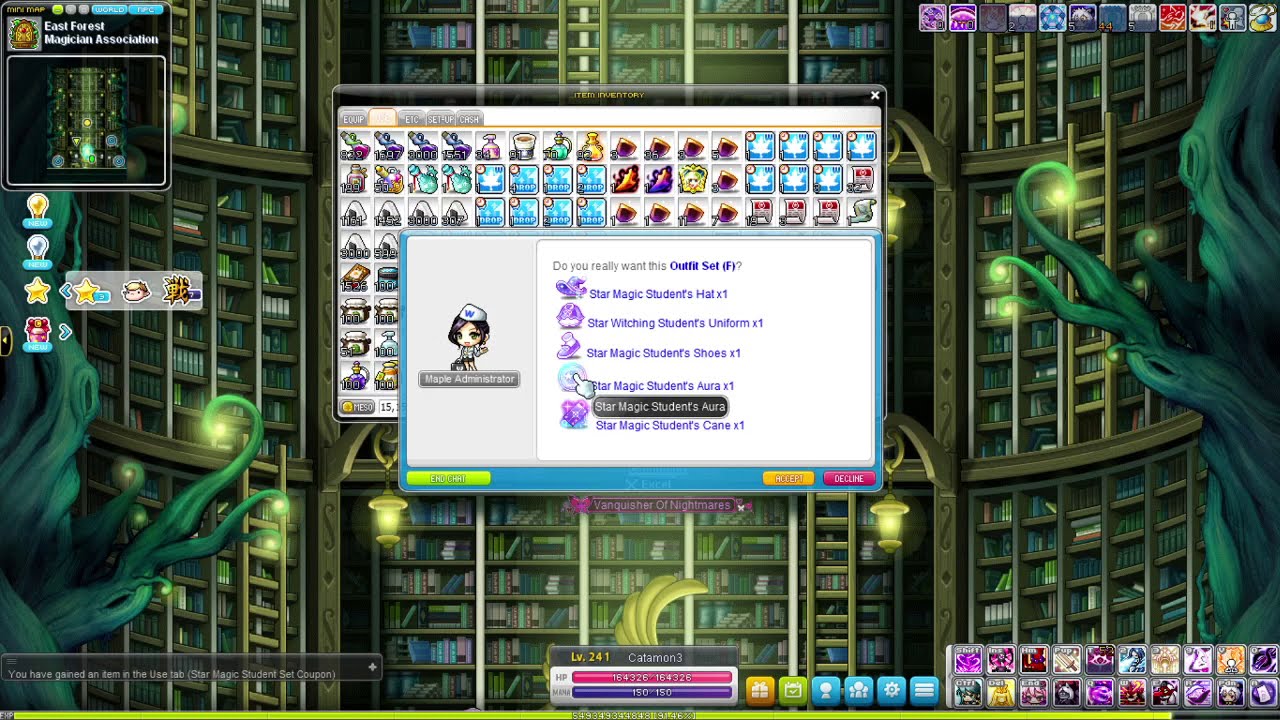 [MapleStory] Fairy Bros Day 90 Reward - Star Magic Student Outfit ...