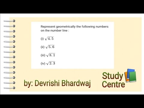 Represent root 4.5 on number line - YouTube