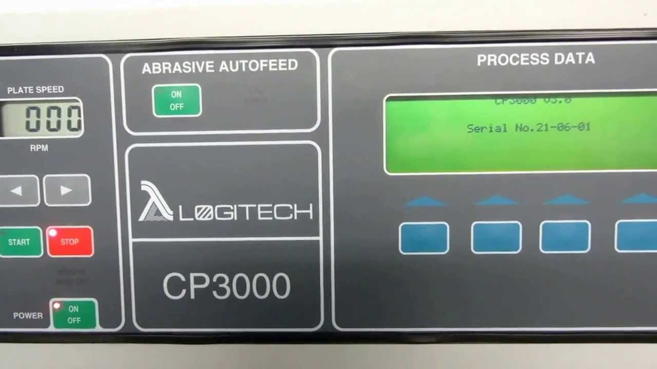 Logitech CP3000 (CMP) Chemical Mechanical Polisher - YouTube
