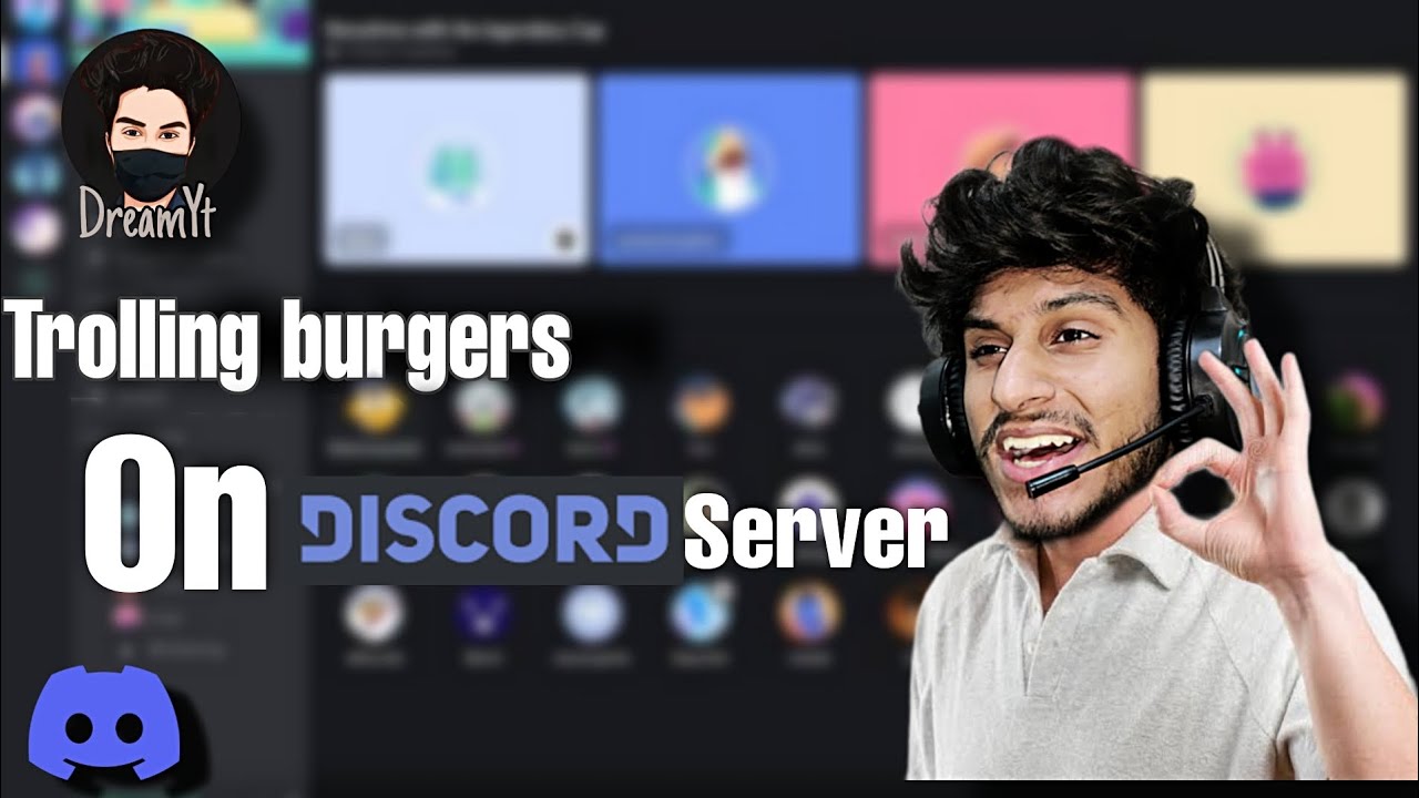 Trolling burgers on Discord server 😂😂 Must Watch Funny Reaction ...