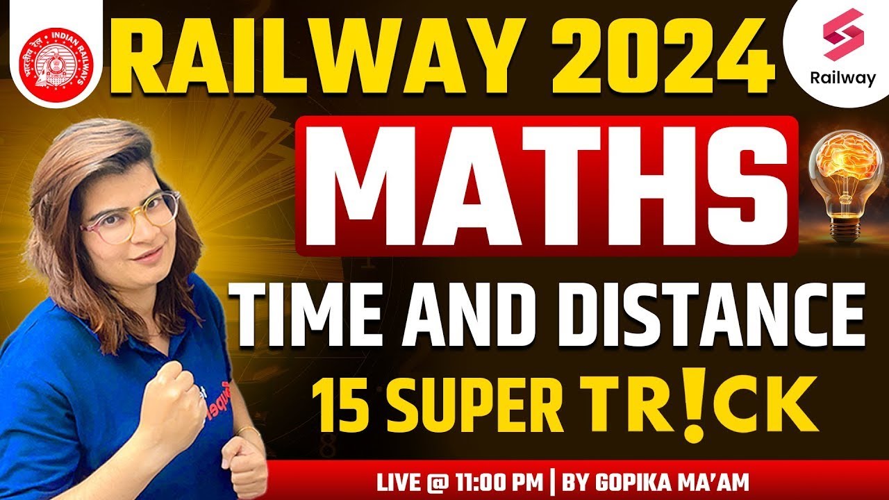 Time and distance for RRB ALP/ Technician 2024 | Railway Maths Tricks ...