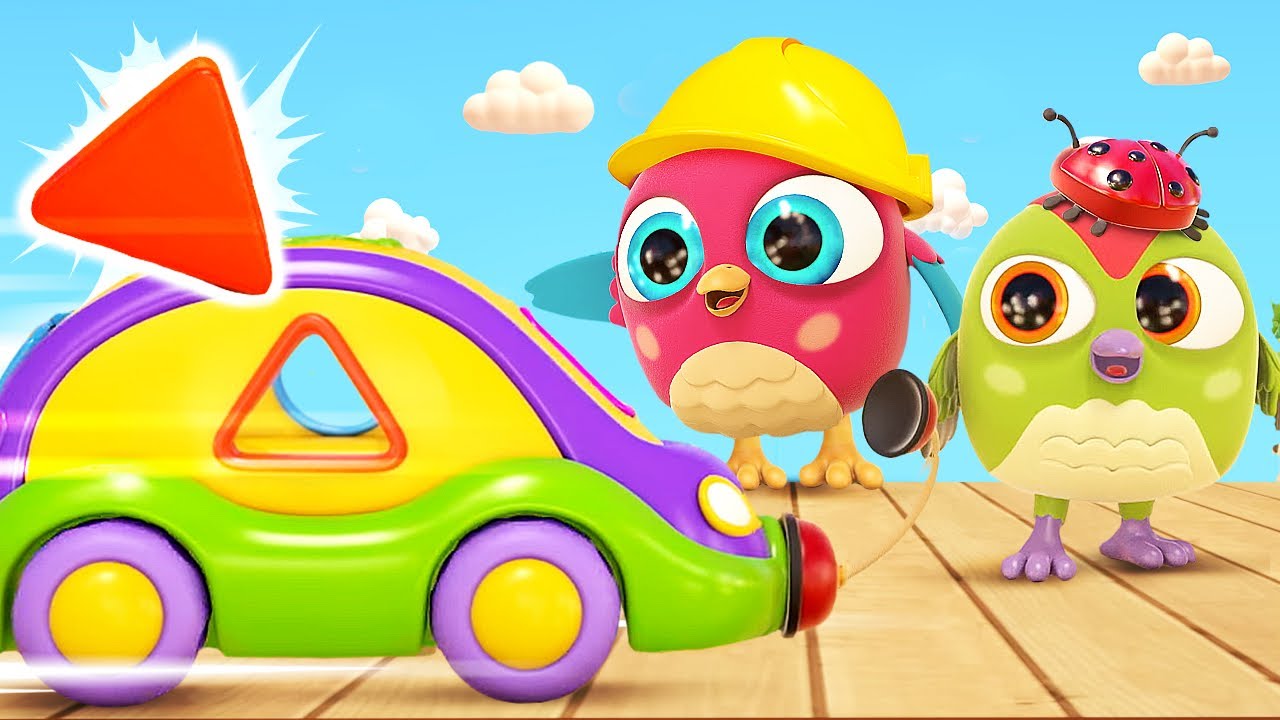 Bebekler için çizgi film - Hop Hop Baykuş ve oyuncak araba - Yeni bölüm ...
