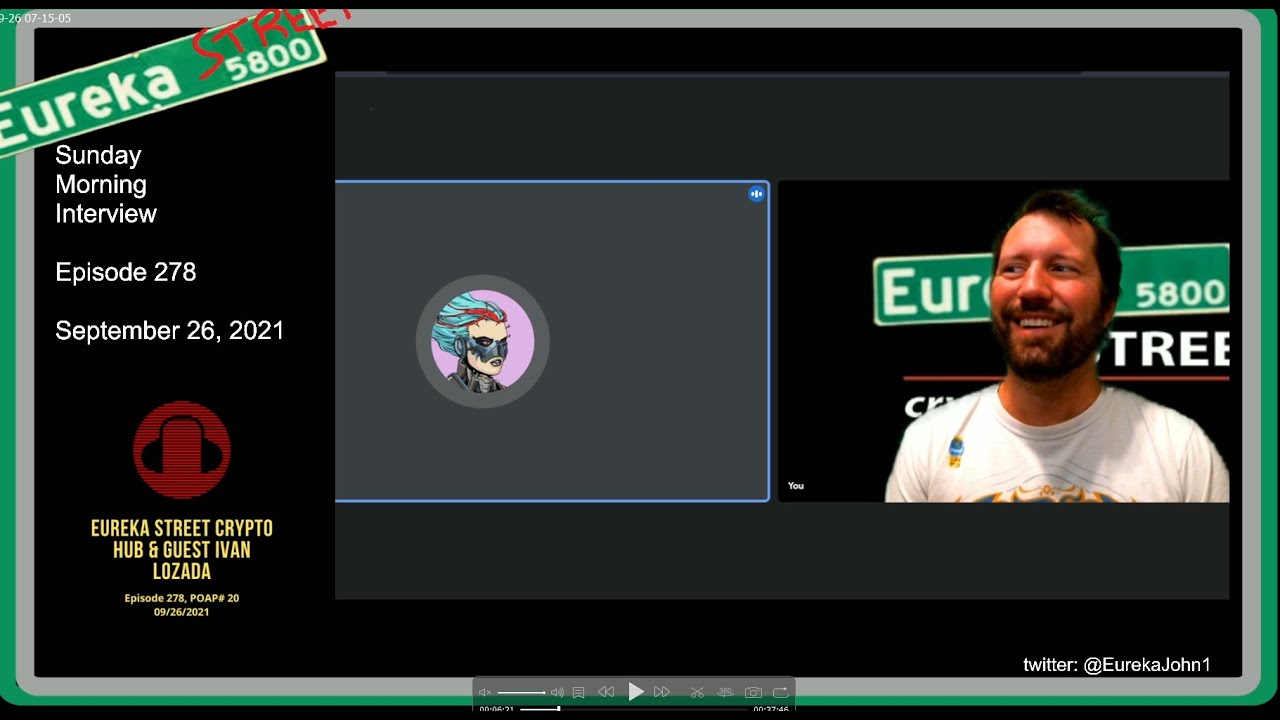 Episode 278 - Morning show interview with fellow cryptohead IvanLozada.eth - YouTube