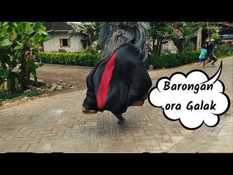 Gara gara Mengejek Barongan Galak Ngamuk  Bocah baju biru dikejar - Live Bakah Kunduran