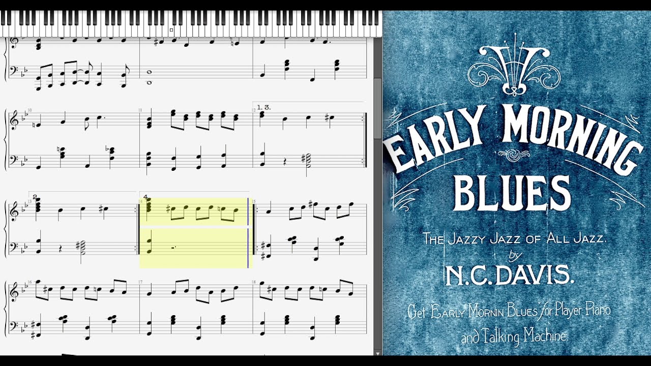 Early Morning Blues by N. C. Davis (1919, Blues piano) - YouTube Music