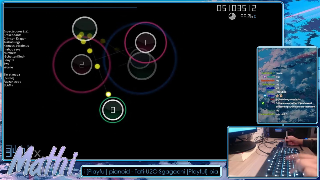 osu! | Mathi Going God Mode on Tati-U2C-Sgagachi [Playful] 99.33% 1 8 ...