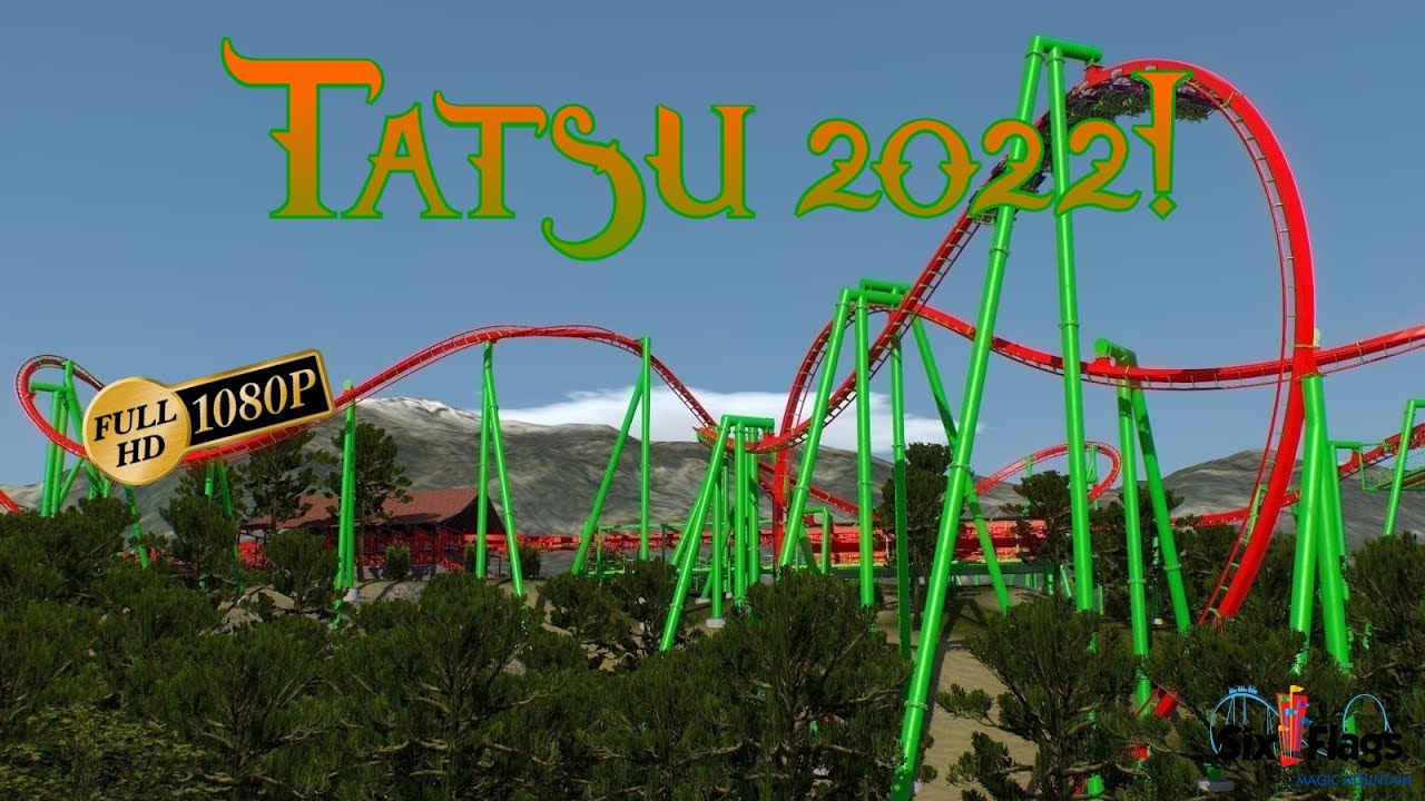 Tatsu Six Flags Magic Mountain Back Row 1080pHD POV | November 2022 ...