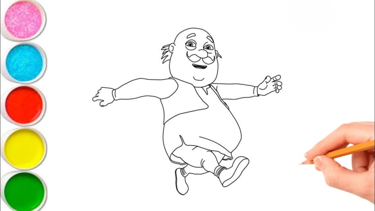 how to draw Motu from Motu Patlu ,Learn to Draw Cartoon, How to Draw ...