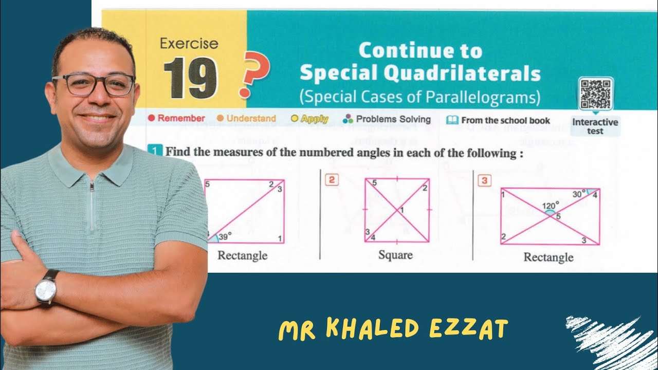 special cases of parallelogram_اولى اعدادى geometry_lesson6 - YouTube