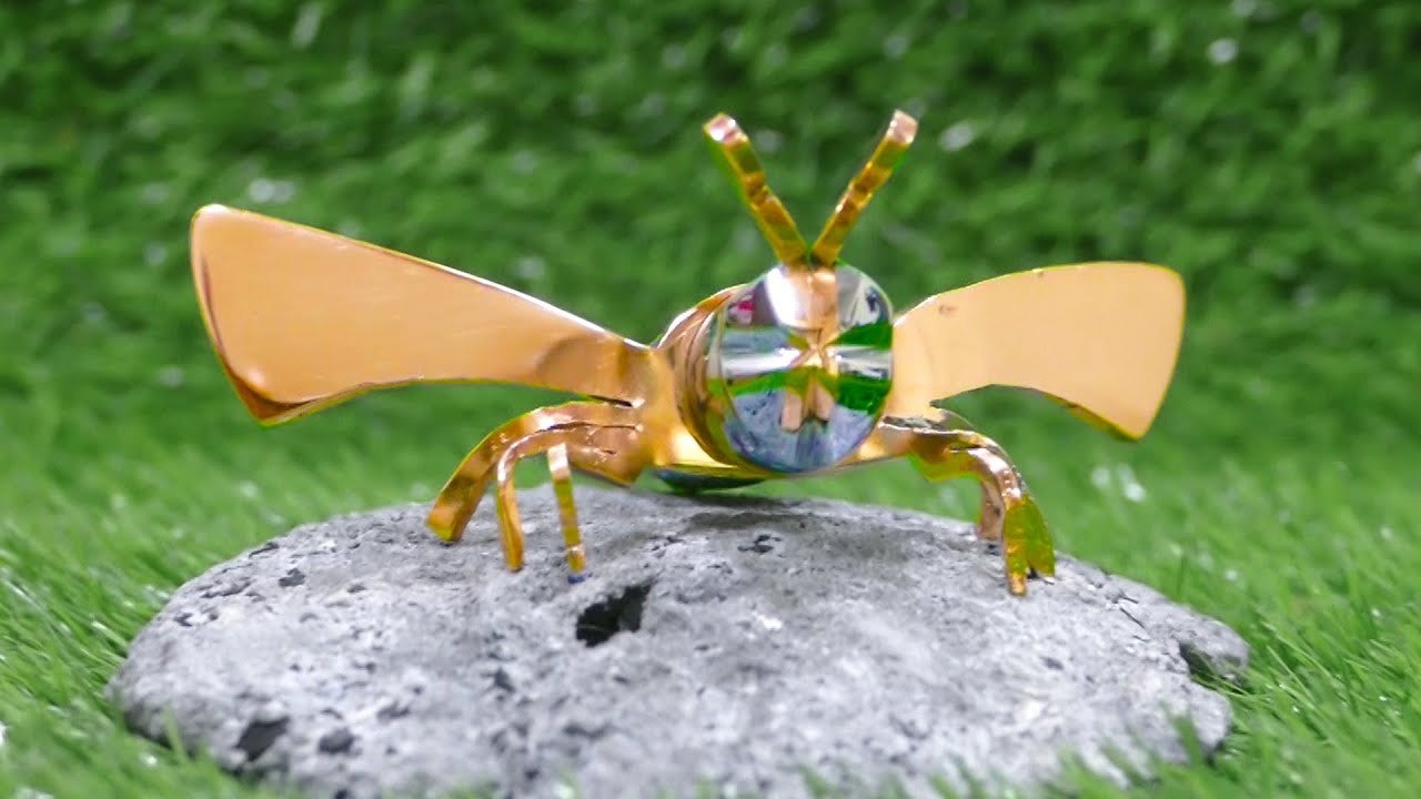 Awesome Idea of Making A Wonderful Metal Honey Bee - YouTube