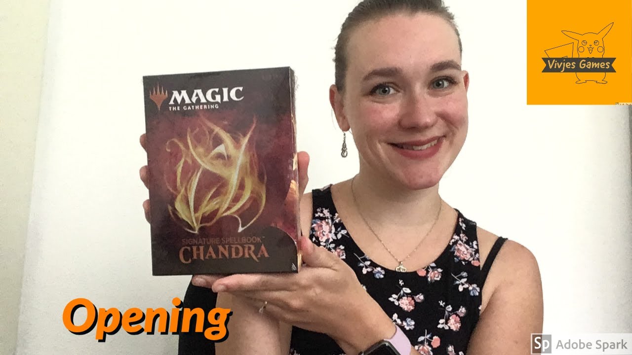 Opening Chandra Signature Spellbook from Magic the Gathering - YouTube
