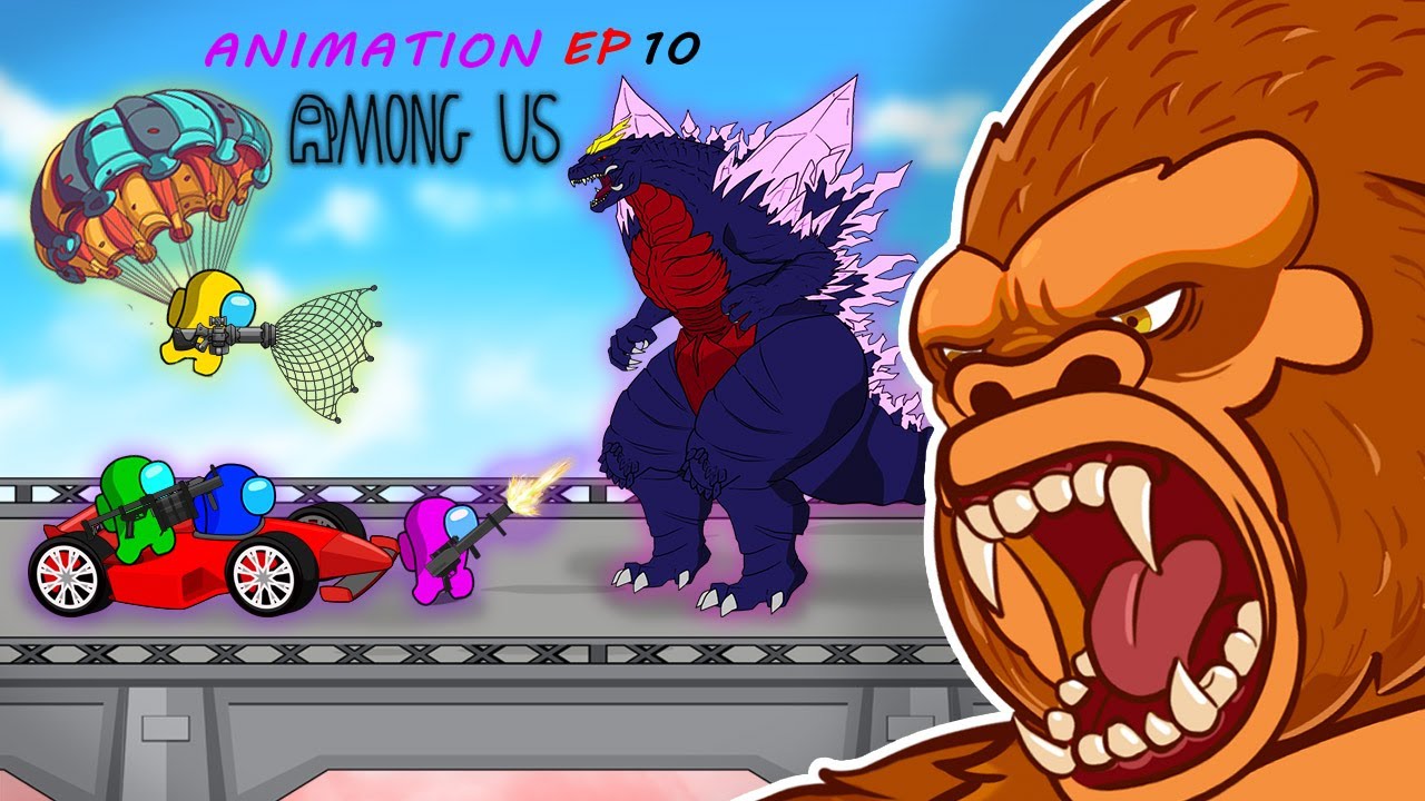 어몽어스 VS Godzilla x Kong: The New Empire || AMONG US ANIMATION - YouTube