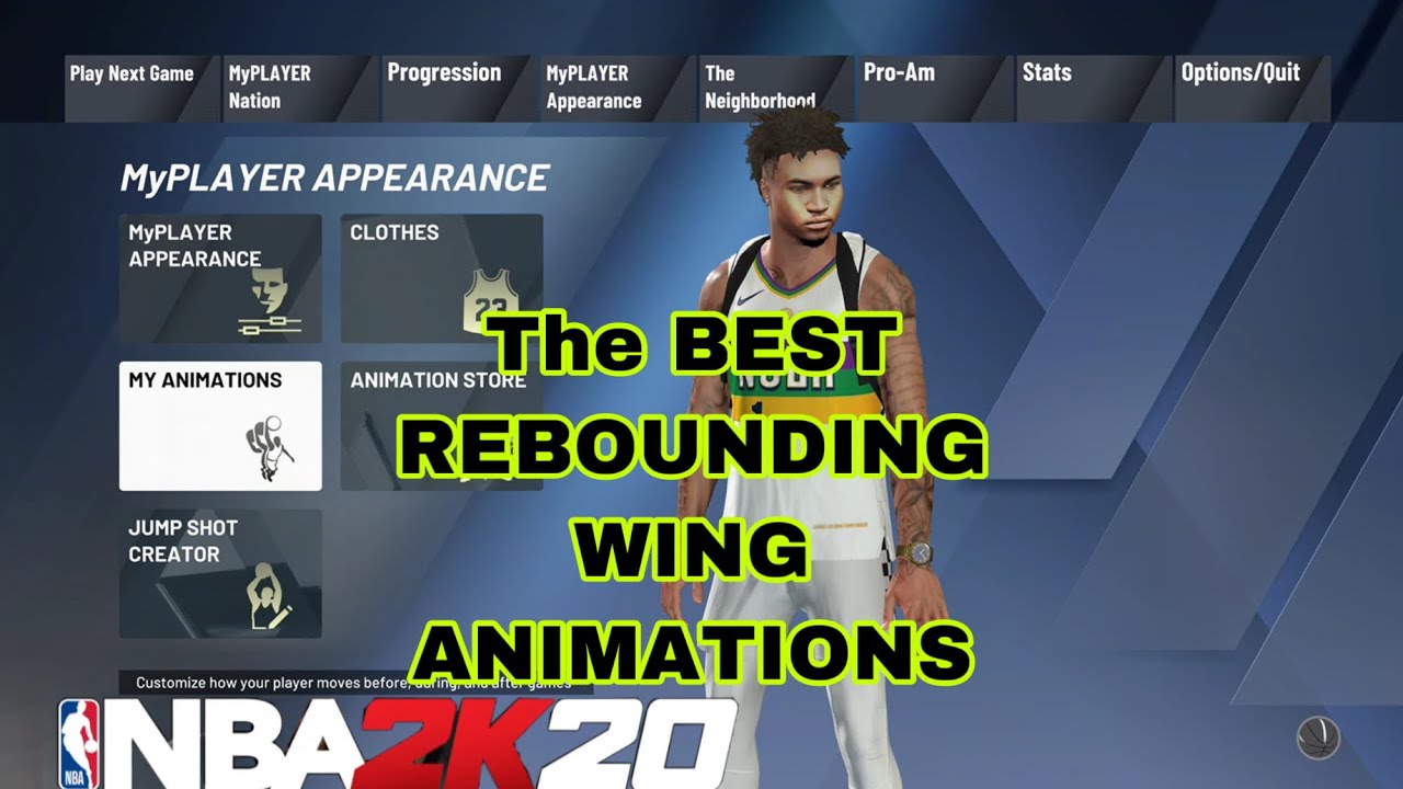The BEST Rebounding Wing ANIMATIONS, BADGES, DRIBBLE MOVES, & JUMPSHOT ...