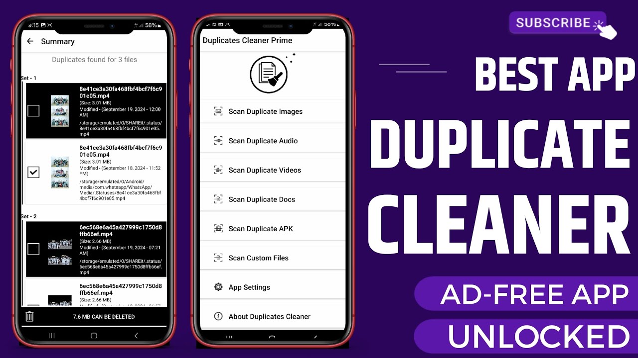 Best Free Duplicate Cleaner App for Android - YouTube