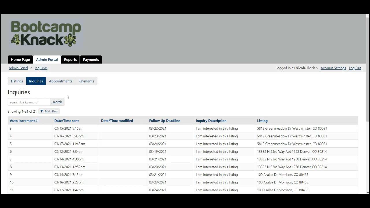 Using menus in Knack database applications - YouTube