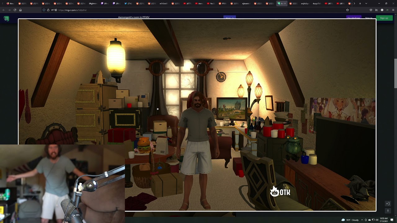 FF14 community recreates Asmongold's room in-game (Asmongold) - YouTube