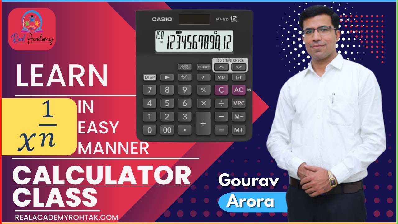 Calculator x^(1/n) in Easiest manner | Ca Foundation | Calculator ...