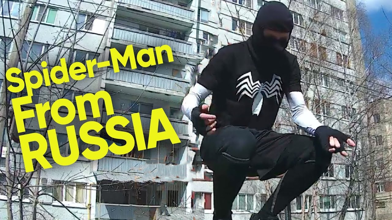 Spider-man from Russia. Человек-паук из России - YouTube