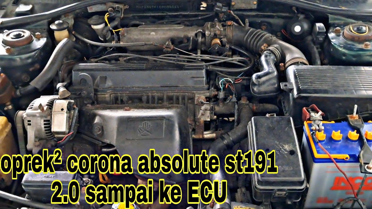 Bongkar delco trottle body ecu afr corona absolute ST191 2.0 - YouTube