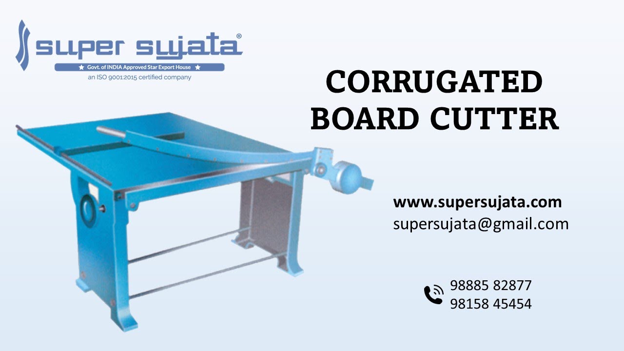 Manual Board Cutter | SUPER SUJATA | Corrugated sheet cutting machine ...