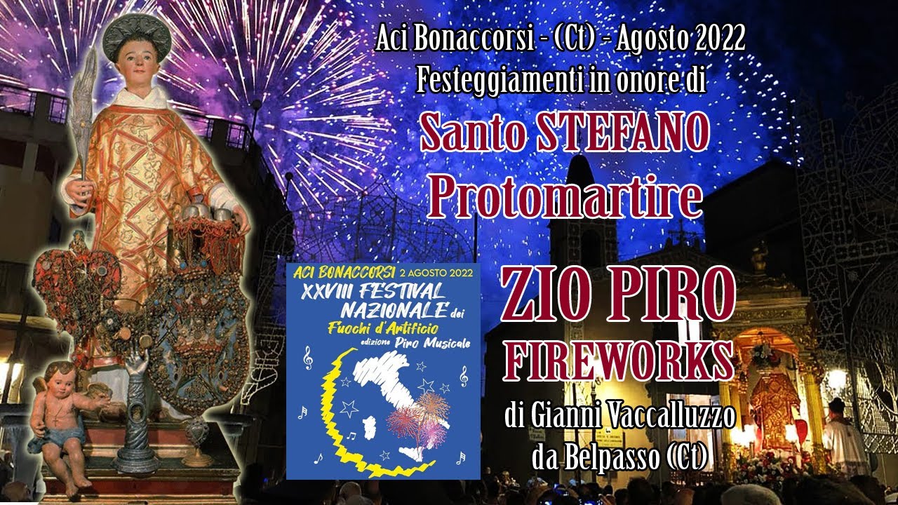 ACI BONACCORSI (Ct) - Santo STEFANO Protomartire 2022 - ZIO PIRO ...