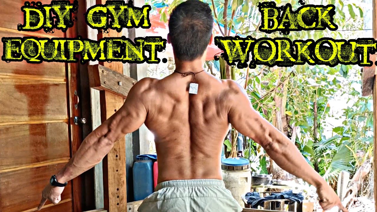 DIY GYM EQUIPMENT BACK WORKOUT - YouTube