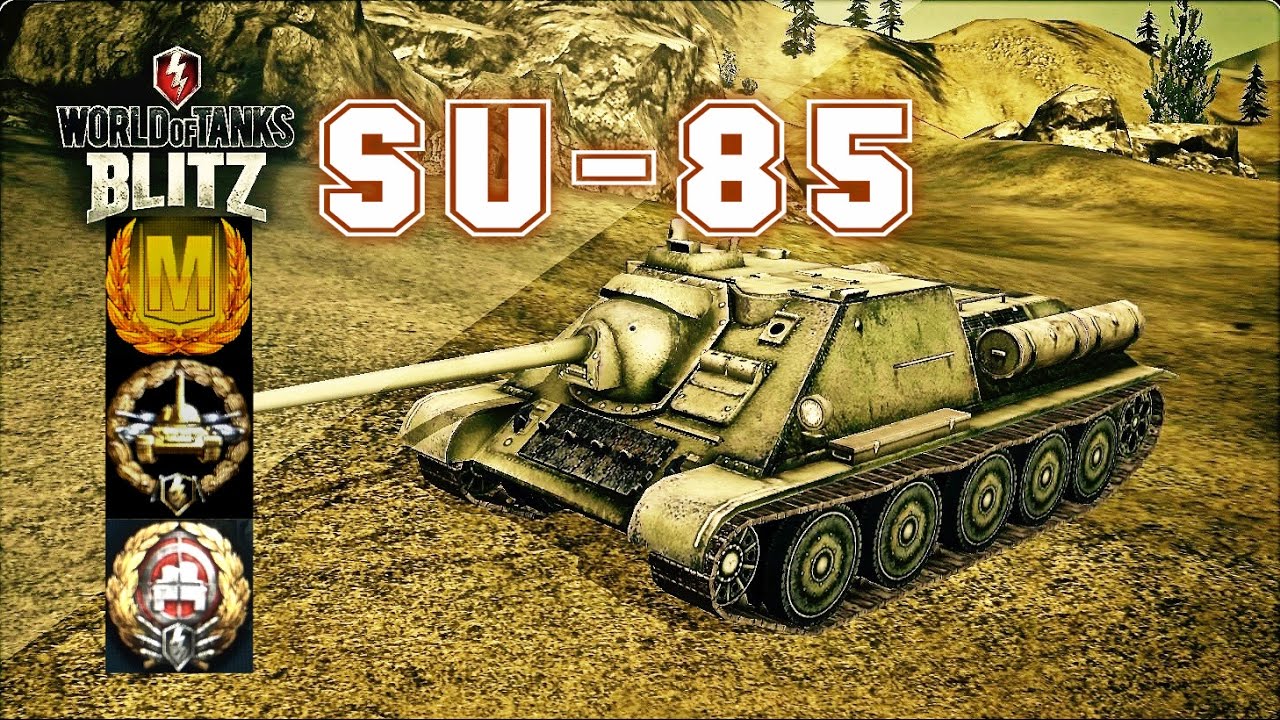 SU-85 world of tank blitz mastery gameplay - YouTube