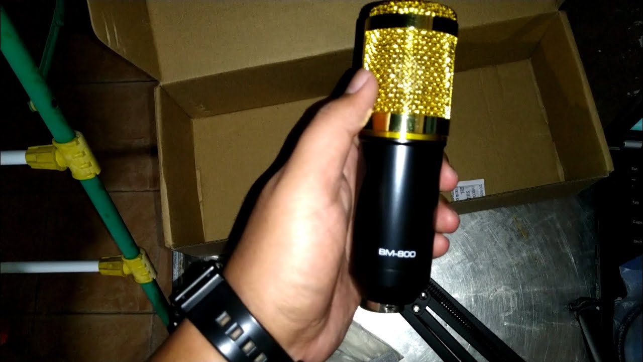 BM 800 Condenser Microphone unboxing - YouTube