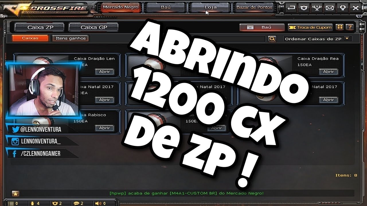 ABRINDO 1200 CXS DE ZP / CROSSFIRE AL - YouTube