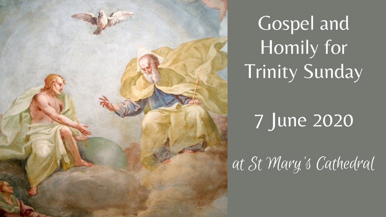 Gospel and Homily for Trinity Sunday at St Mary's Cathedral - YouTube