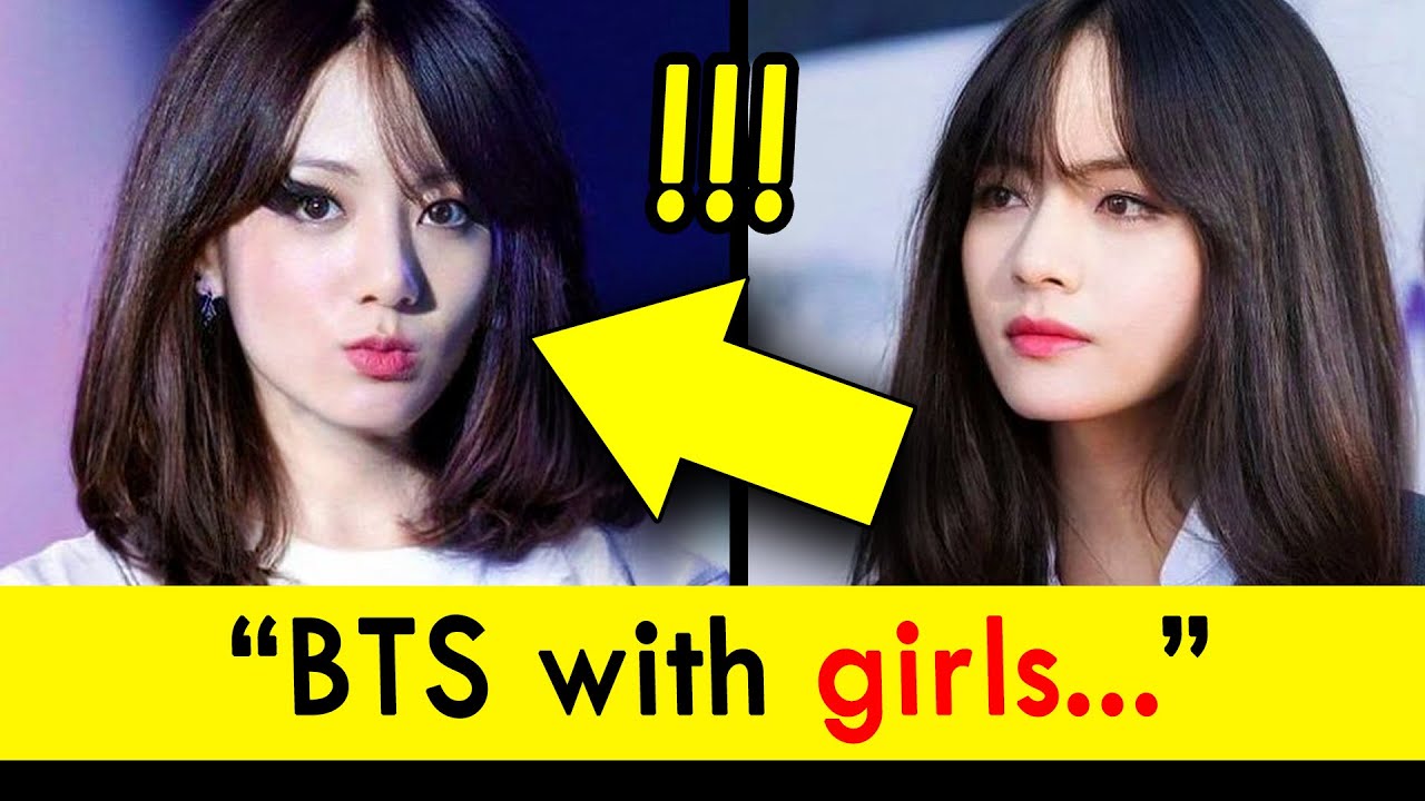 BTS With Girls - Try Not To Laugh 😅 - YouTube