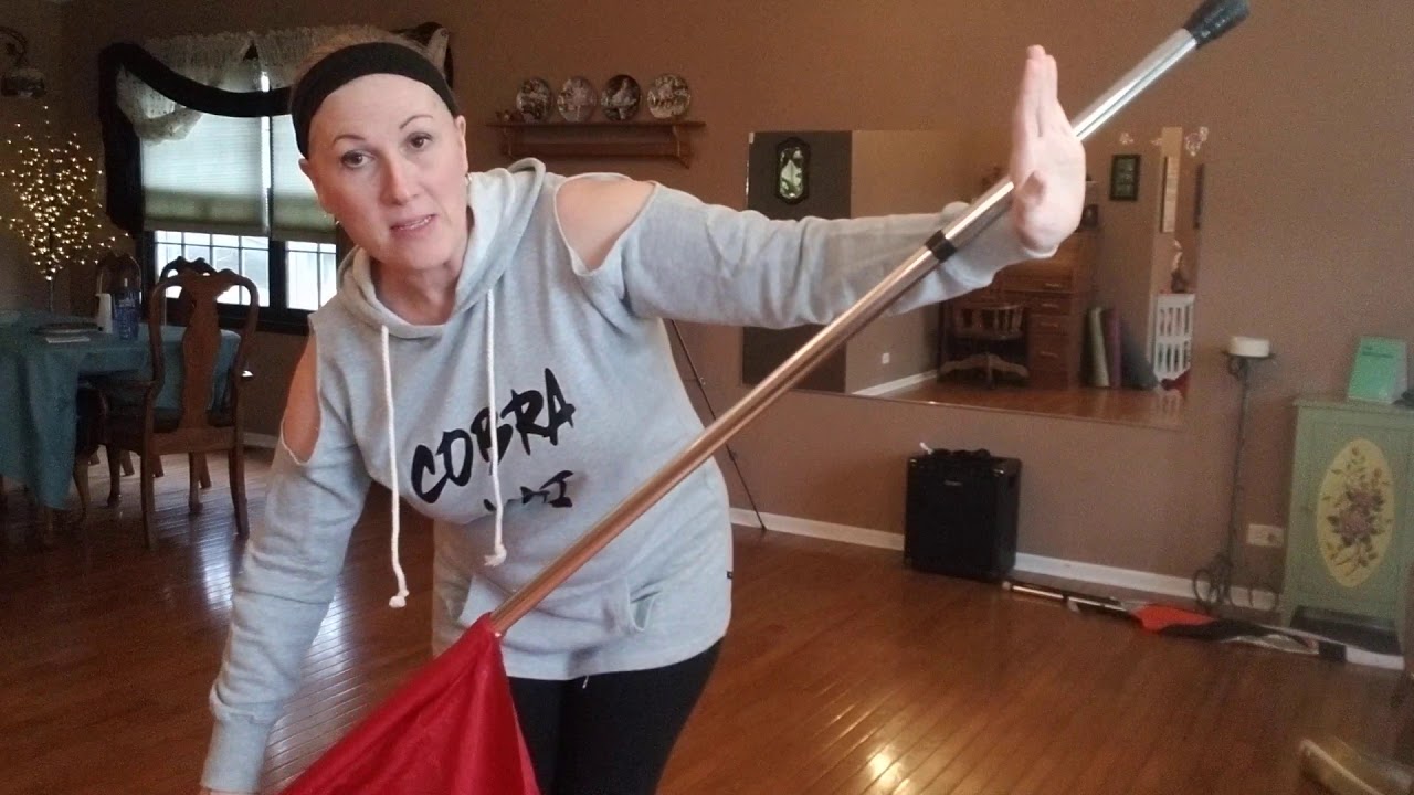 Color Guard Tricks HOW TO Reverse Neck Wrap - VIDEO 1 - YouTube