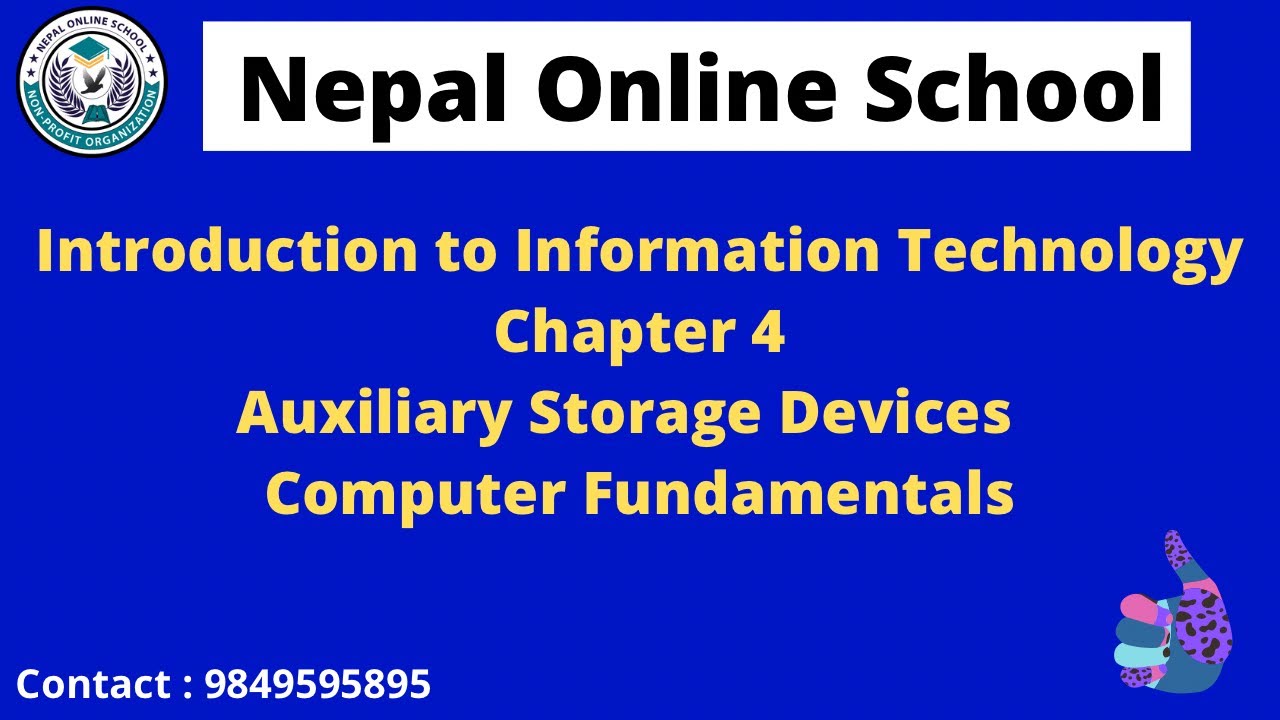 Introduction to Information Technology Chapter 4 Auxiliary Storage ...