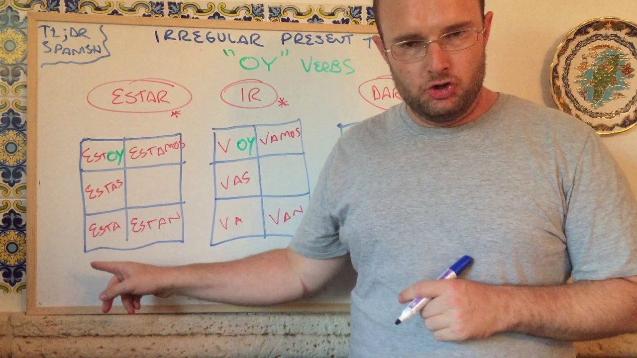 tl;dr Spanish OY verbs Irregular Present Tense - YouTube