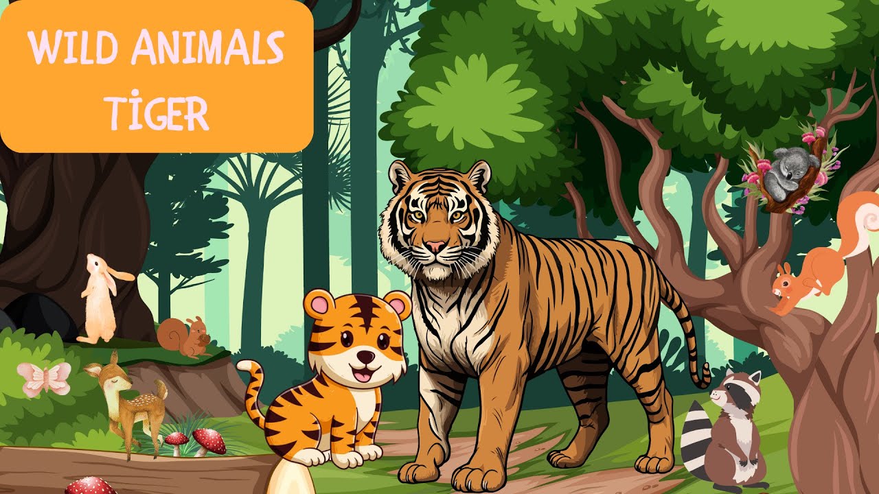 Wild Animals for Kids | Tiger is Life - YouTube