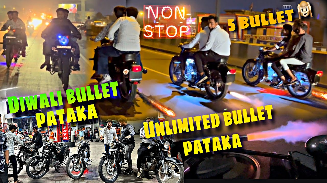 Diwali Bullet Pataka Reaction 🙈🪔 Non Stop Bullet Pataka 🙉 Unlimited ...