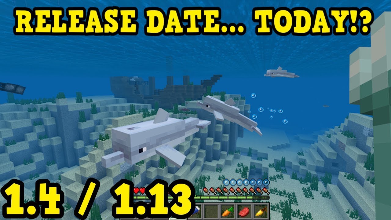 Minecraft Xbox / PE Update Aquatic RELEASE DATE!! - YouTube