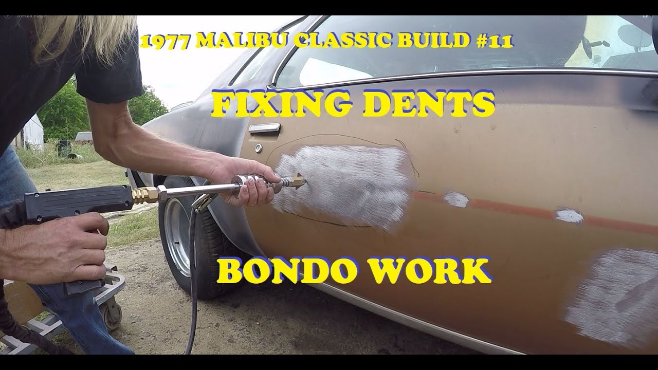 1977 Malibu Classic Build #11. Body Work Started ! Fixing Dents and ...