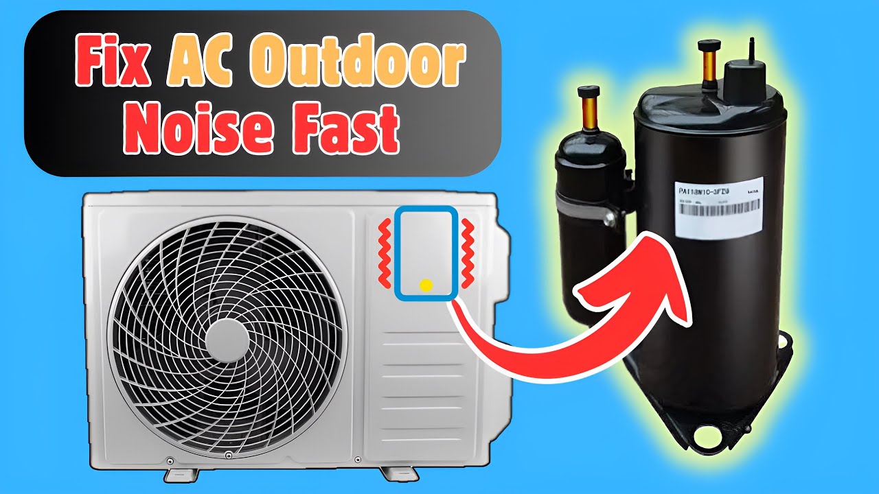 Fix AC Outdoor Noise in Minutes! | Air Conditioner Noise Reduction ...