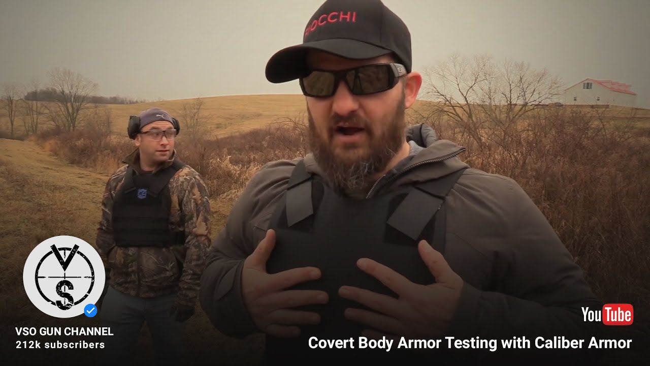 Covert Body Armor Testing with Caliber Armor - YouTube