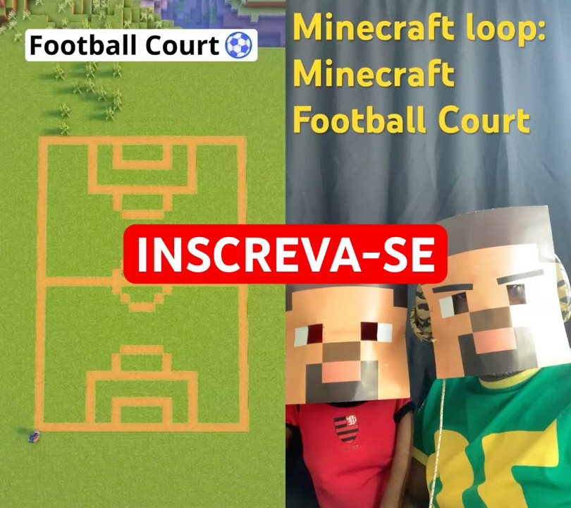 Minecraft loop:Minecraft Football Court #shorts - YouTube