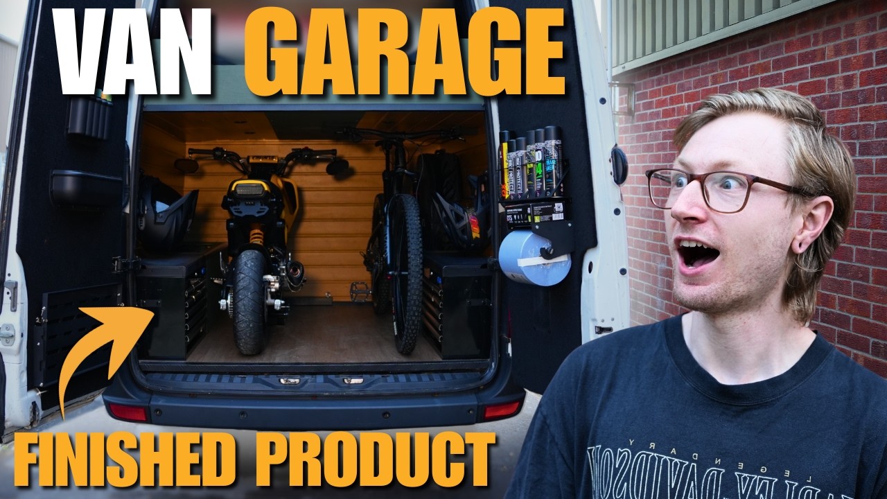 Ultimate Garage Setup in my Sprinter Van - Tour & Cost Breakdown - YouTube
