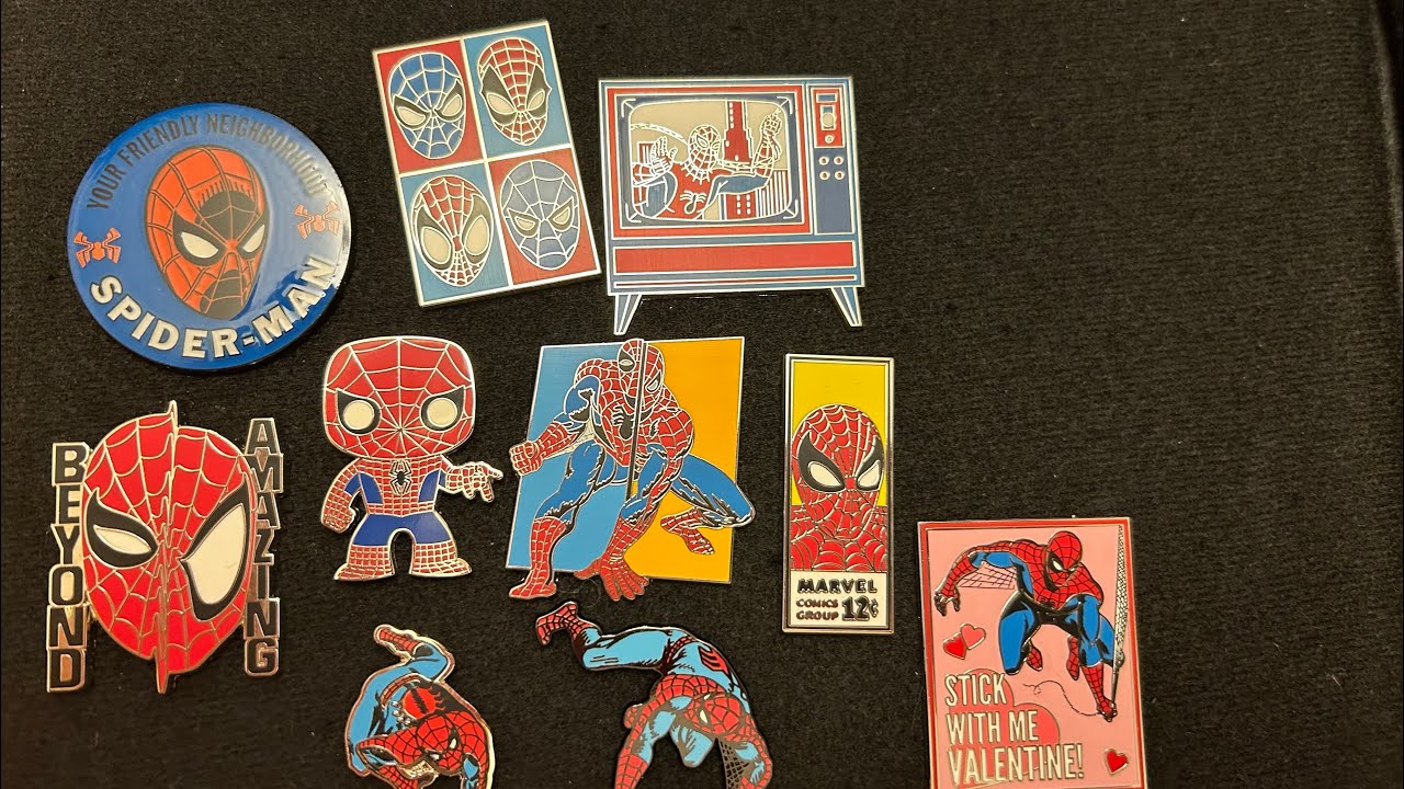 Collection sneak peek | Spider man pin collection - YouTube