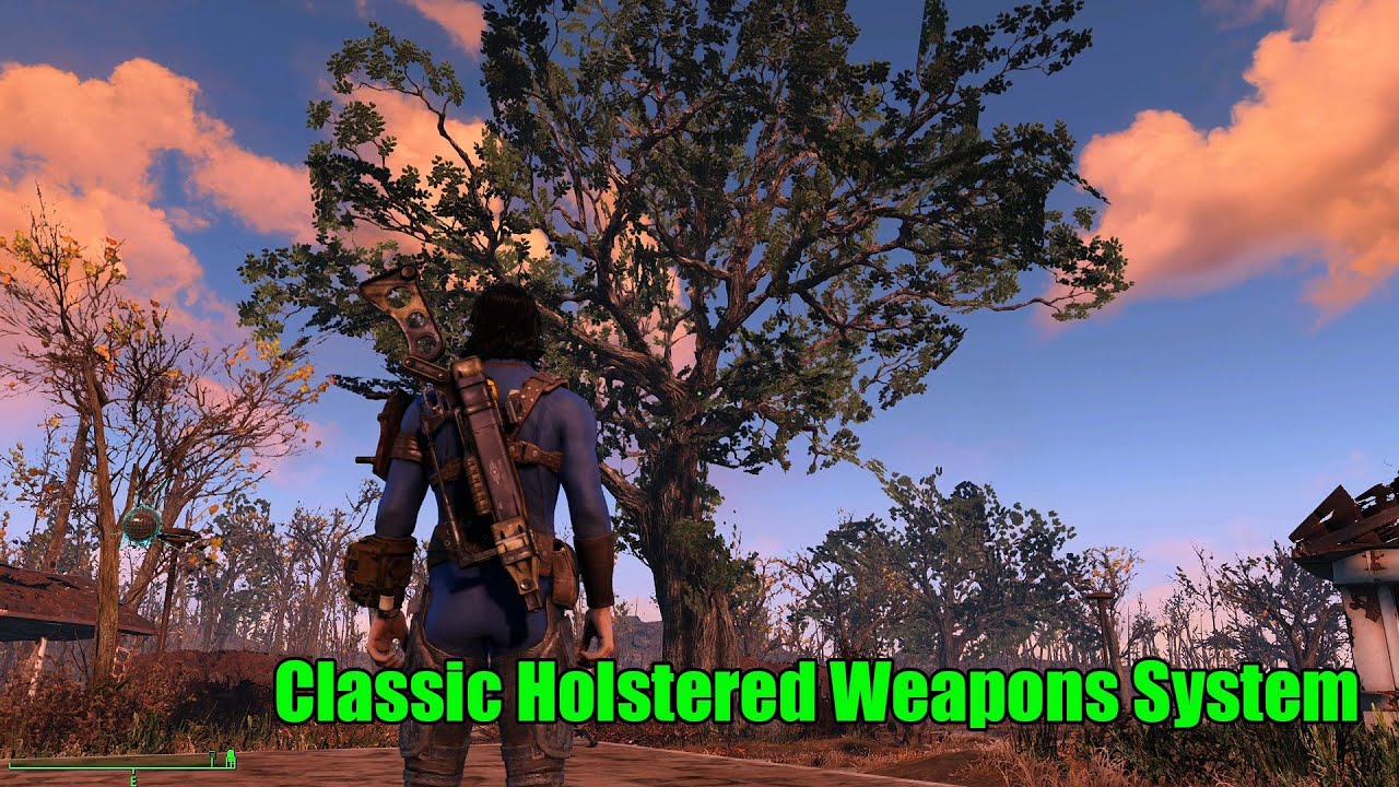 Fallout 4 AE Mod I Classic Holstered Weapons System - YouTube