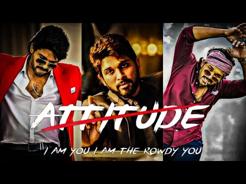 attitude king👑 most popular hero allu arjun attitude status video